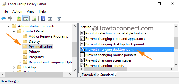 How To Restrict Change Desktop Icons In Windows 10